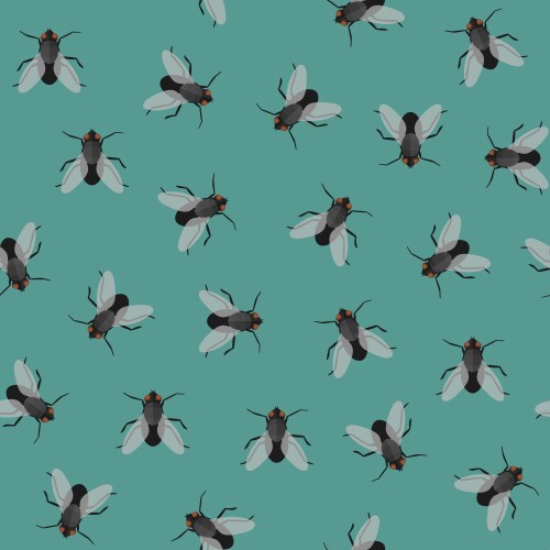 Seamless pattern with picasso bugs Royalty Free Vector Image