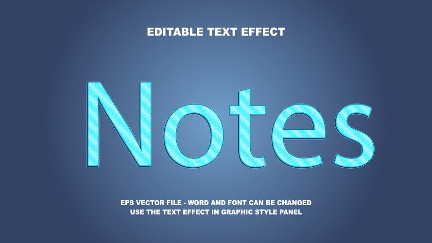 Editable text effect healthy 3d template Vector Image