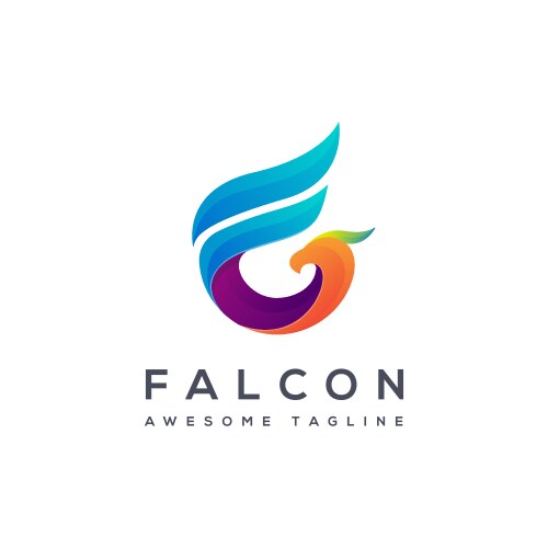 Falcon logo Vector Images & Graphics for Commercial Use | VectorStock