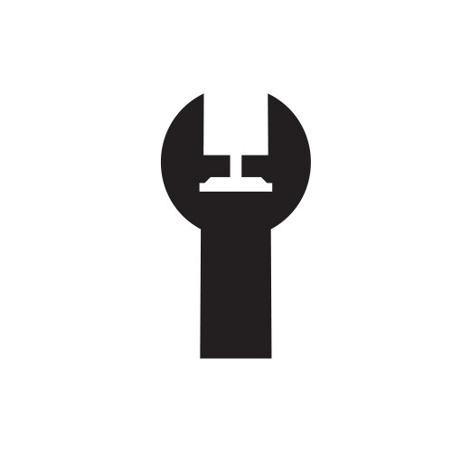 Wrench tool service icon logo Royalty Free Vector Image