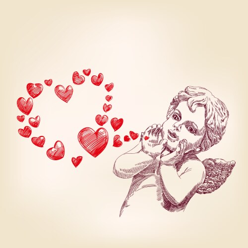 God archangels angels cherub cherubim and saint Vector Image