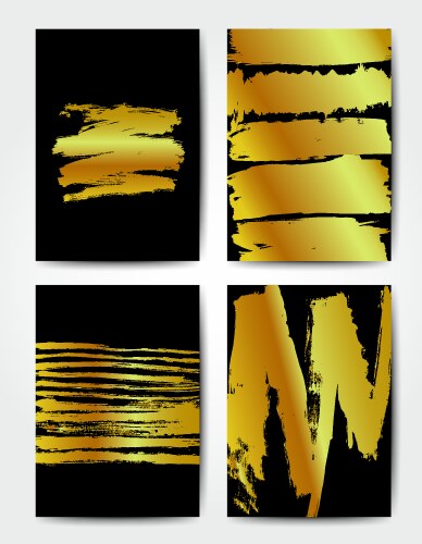 Creative background design hand drawn gold Vector Image