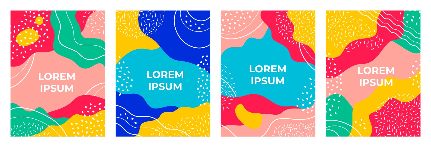 Modern abstract background set Royalty Free Vector Image