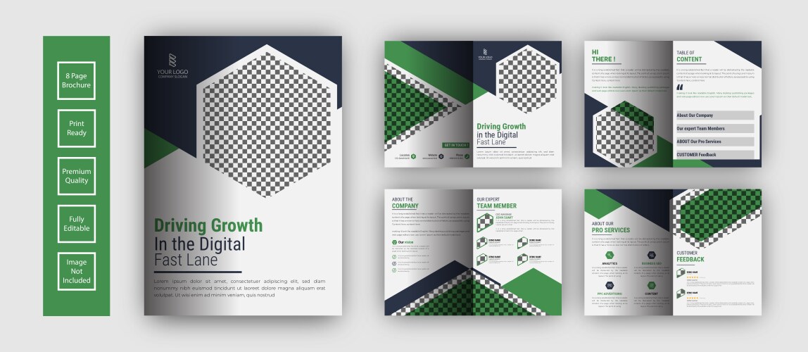 Company Portfolio Cover Page Portfolio Cover Page Vector Art, Icons,