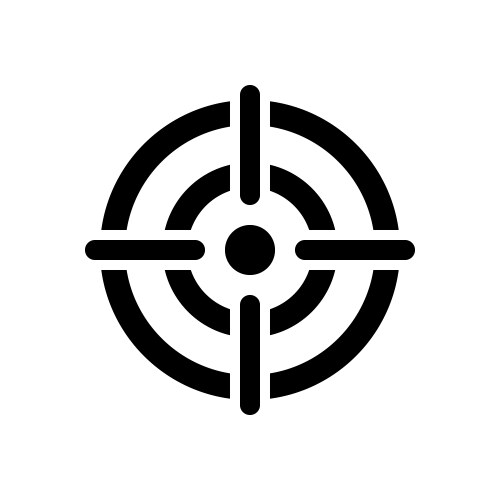 Crosshair icon set target mouse cursor pointers Vector Image