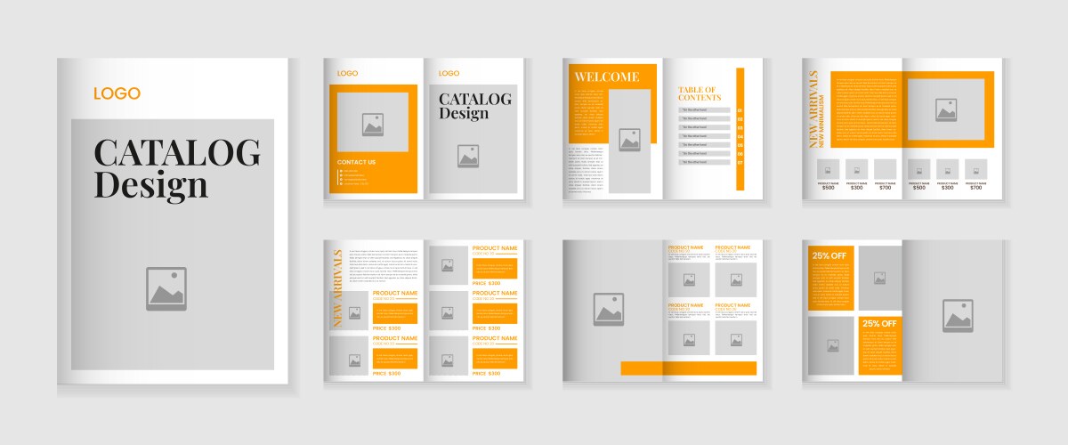 Catalog Design Royalty Free Vector Image Vectorstock