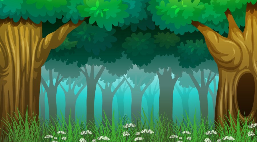 Nature outdoor forest background Royalty Free Vector Image