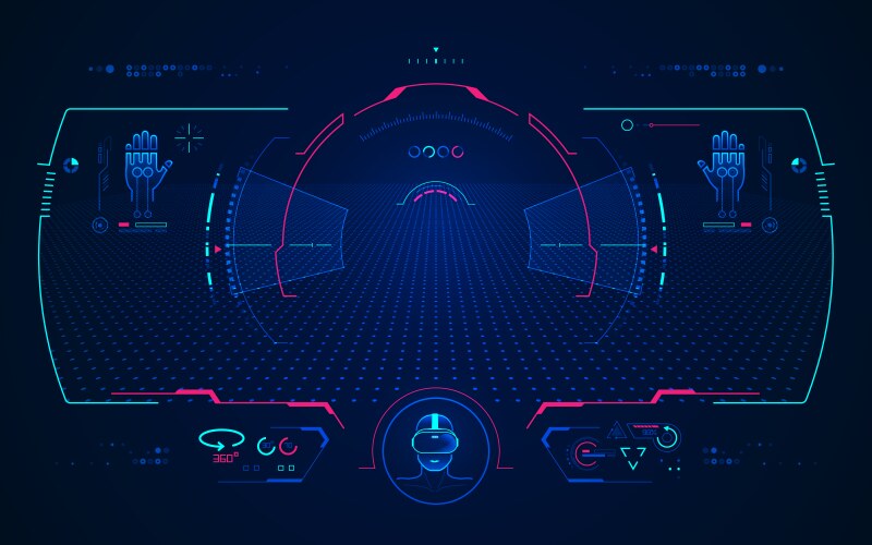Modern digital symbols of web ui pictures Vector Image