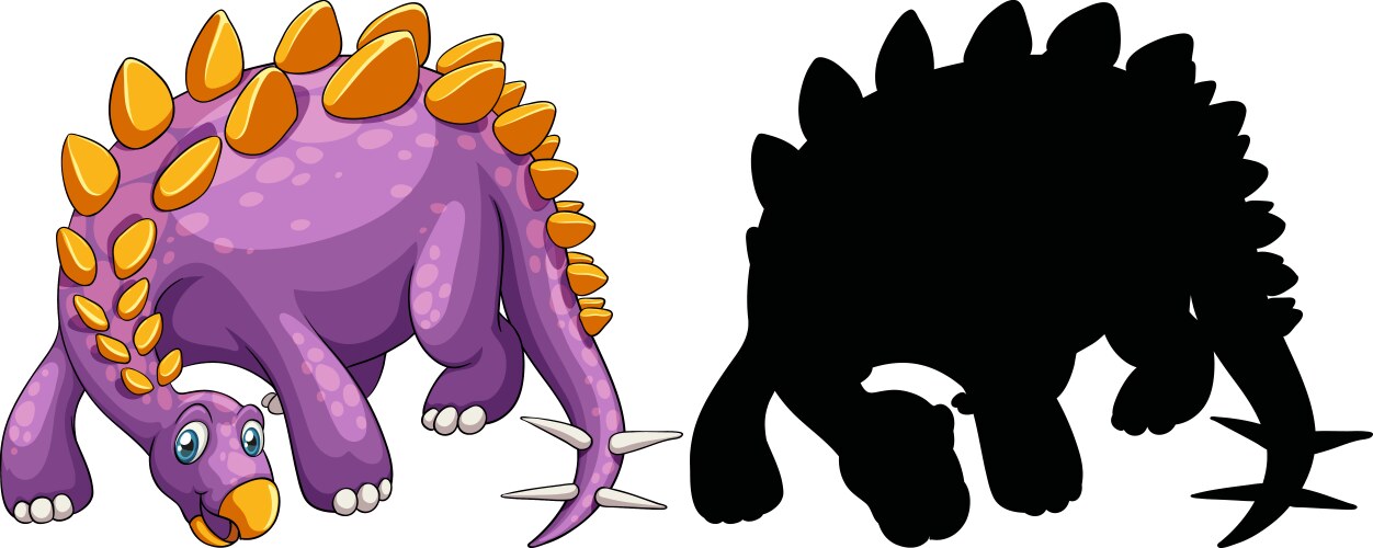 Set dinosaur scenes Royalty Free Vector Image - VectorStock