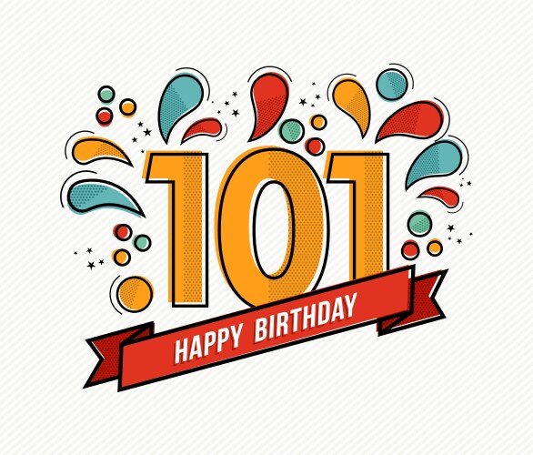 Happy birthday word Royalty Free Vector Image - VectorStock