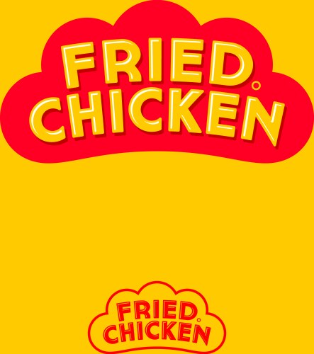 Fried chicken Royalty Free Vector Image - VectorStock