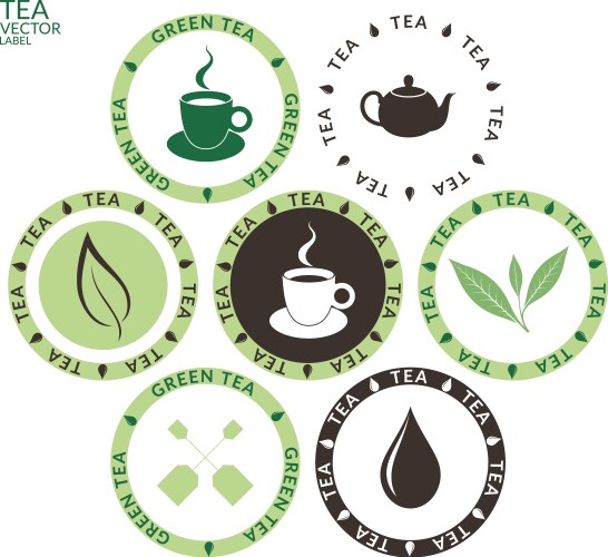 Green tea Royalty Free Vector Image - VectorStock