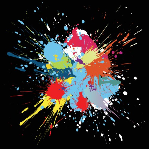 Color Spot Splodge Vector Images (over 800)