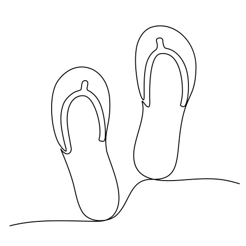Flip Flop Outline Vector Images (over 3,600)