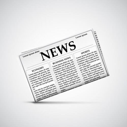 Newspaper Royalty Free Vector Image - VectorStock