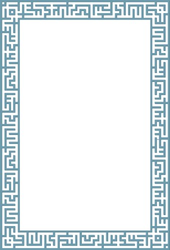 Seamless maze border simple to use elements Vector Image