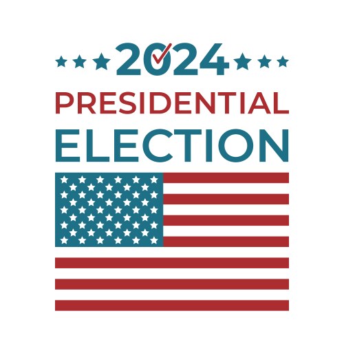 Presidential election 2024 united states Vector Image