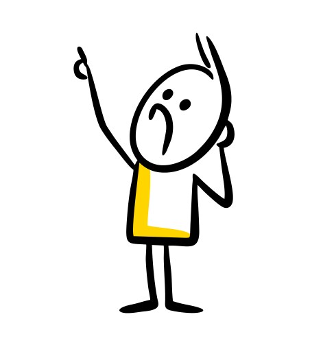 Stick man pointing Vector Images & Graphics for Commercial Use ...