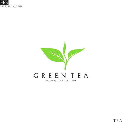 Green tea Royalty Free Vector Image - VectorStock