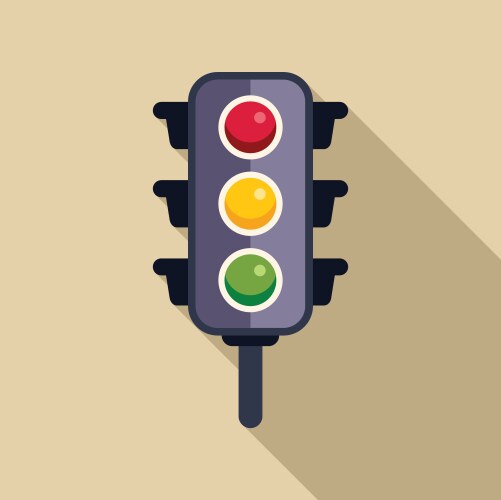 Horizontal traffic light showing green Royalty Free Vector