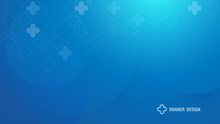 Abstract blue and white cross sing background Vector Image