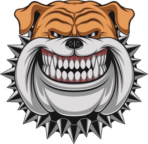 Angry dog head Royalty Free Vector Image - VectorStock