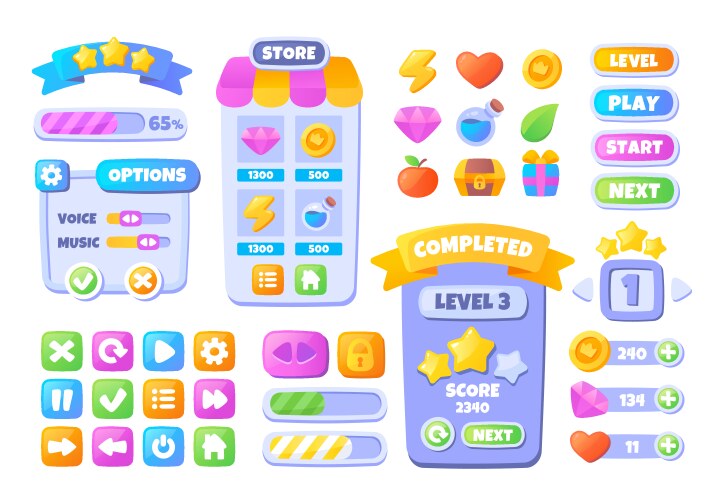 Game Ui Vector Images (over 50,000)