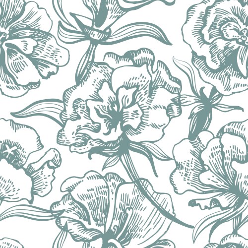 Floral seamless pattern Royalty Free Vector Image
