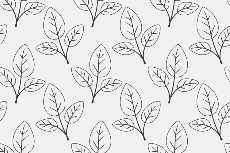 Hand drawn floral pattern design simple ornament Vector Image