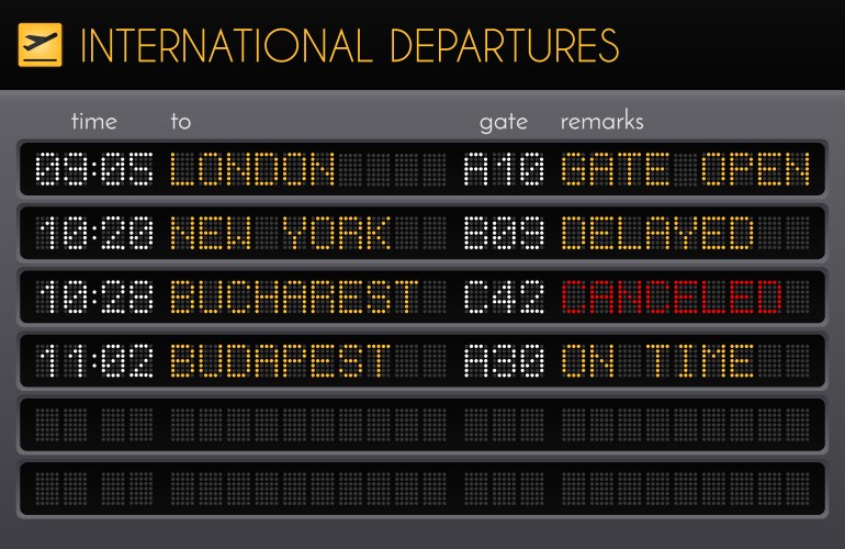 Airport Board Vector Images (over 19,000)