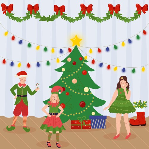 Kids Christmas Poster Vector Images (over 8,700)