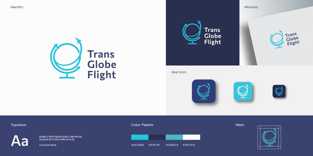In-flight catering logo Royalty Free Vector Image