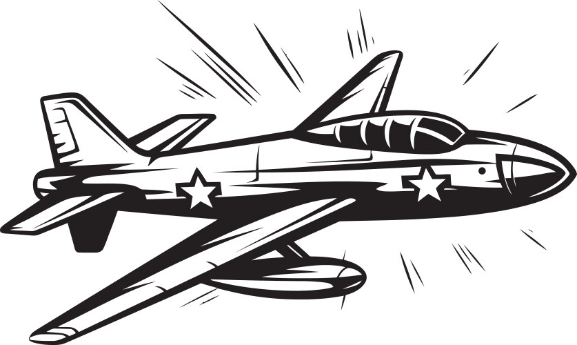 Aero aviator thunderbolt emblematic iconic Vector Image