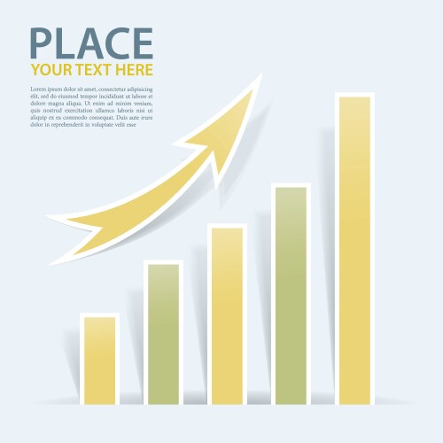 Circular bar infographic chart design template Vector Image