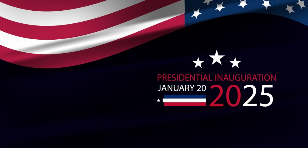 Inauguration day 2025 a of unity and hope Vector Image