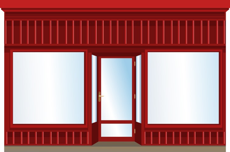 Shop window Royalty Free Vector Image - VectorStock