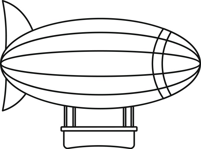 Zeppelin Outline Vector Images (over 420)