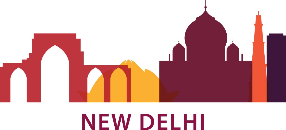 India new delhi Royalty Free Vector Image - VectorStock