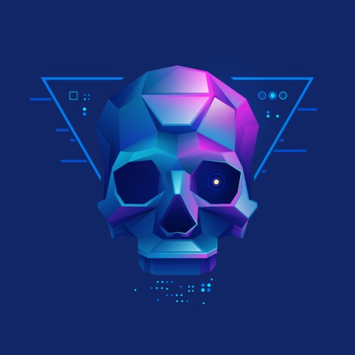 Skeleton scan Royalty Free Vector Image - VectorStock
