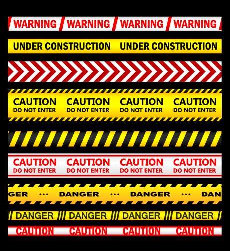 Caution Tape Border Vector Images (over 2,600)