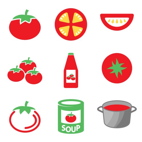 Food icons Royalty Free Vector Image - VectorStock