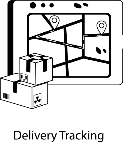 Parcel tracking Royalty Free Vector Image - VectorStock