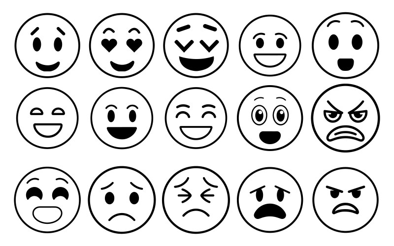 Line Emojis Vector Images (over 20,000)