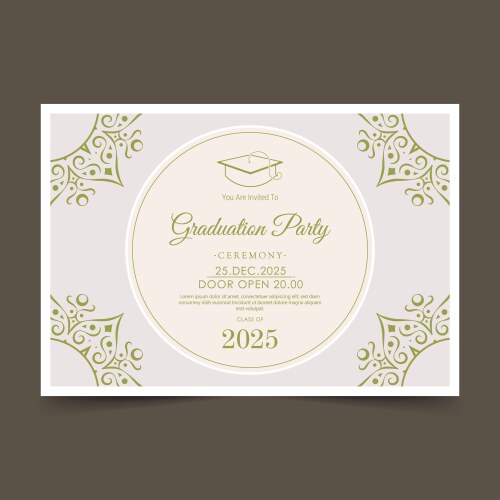 Graduation Announcement Template Vector Images (over 300)
