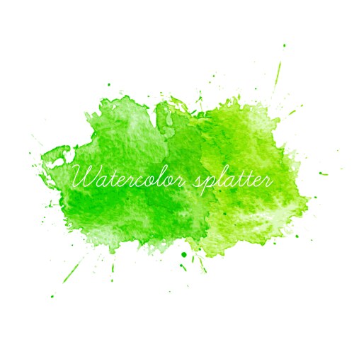 Watercolor paint splat Royalty Free Vector Image