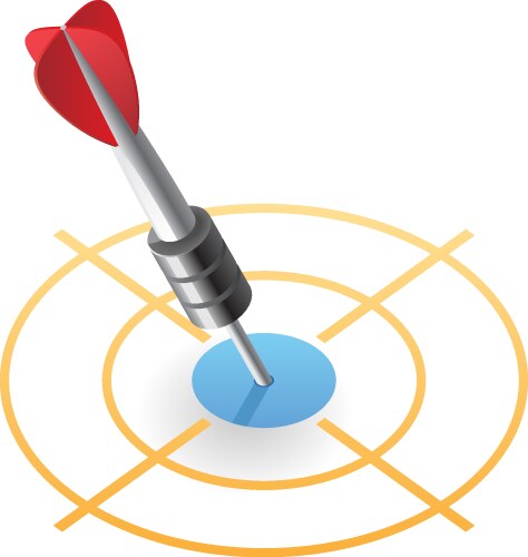 Dart icon Royalty Free Vector Image - VectorStock