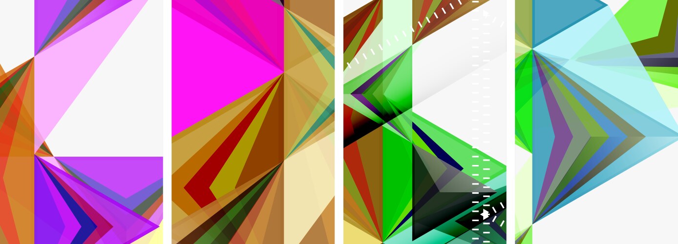 Minimalist triangular geometric clean concept Vector Image