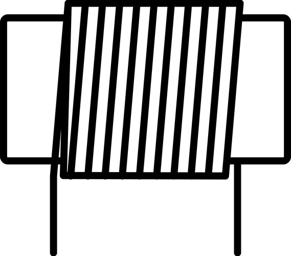 Inductor coil icon Royalty Free Vector Image - VectorStock