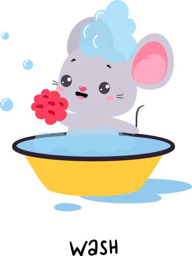 Little mouse friends holding paws demonstrating Vector Image