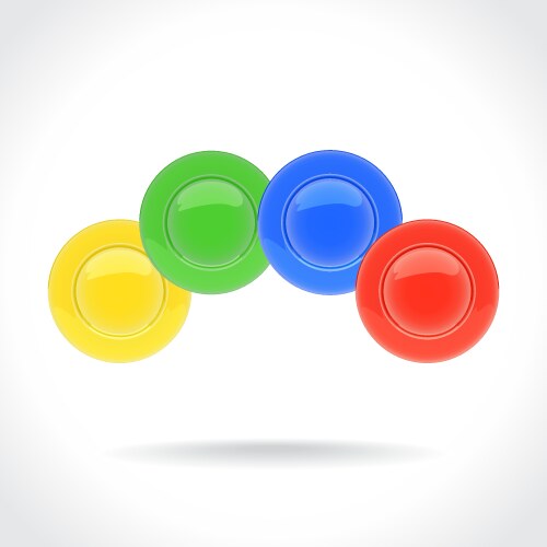 Empty light blue color dish with figured edges Vector Image